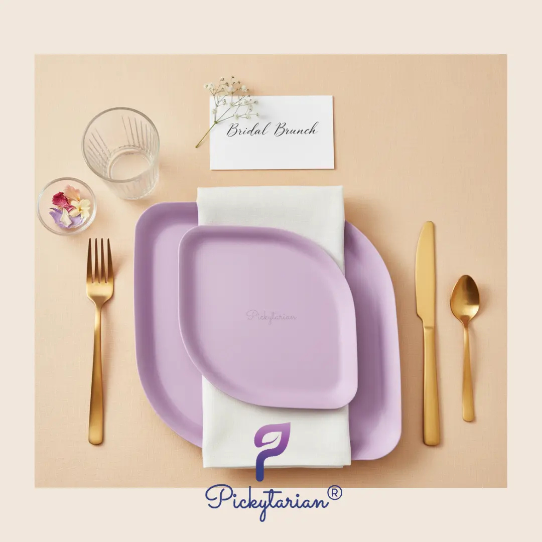 Bamboo Wedding Plates | Elegant Eco-Friendly Reception Dinnerware ...